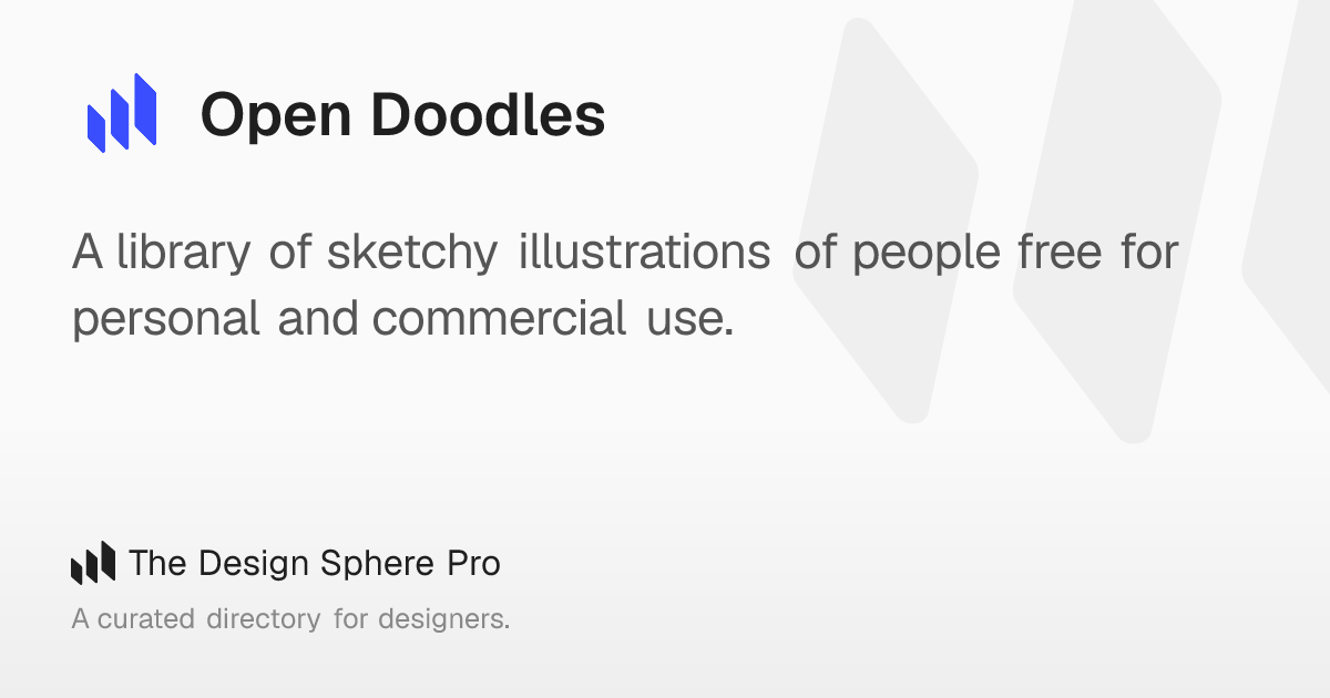 Open Doodles: Free sketchy illustrations – The Design Sphere Pro