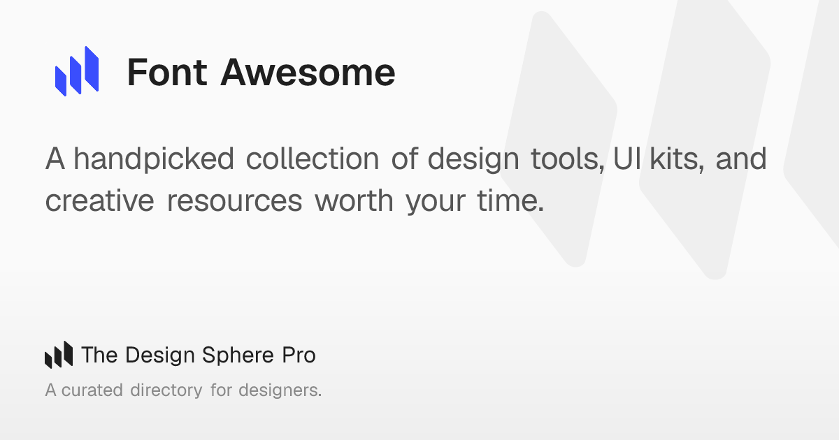 Font Awesome: The Web's Default Icon Set – The Design Sphere Pro