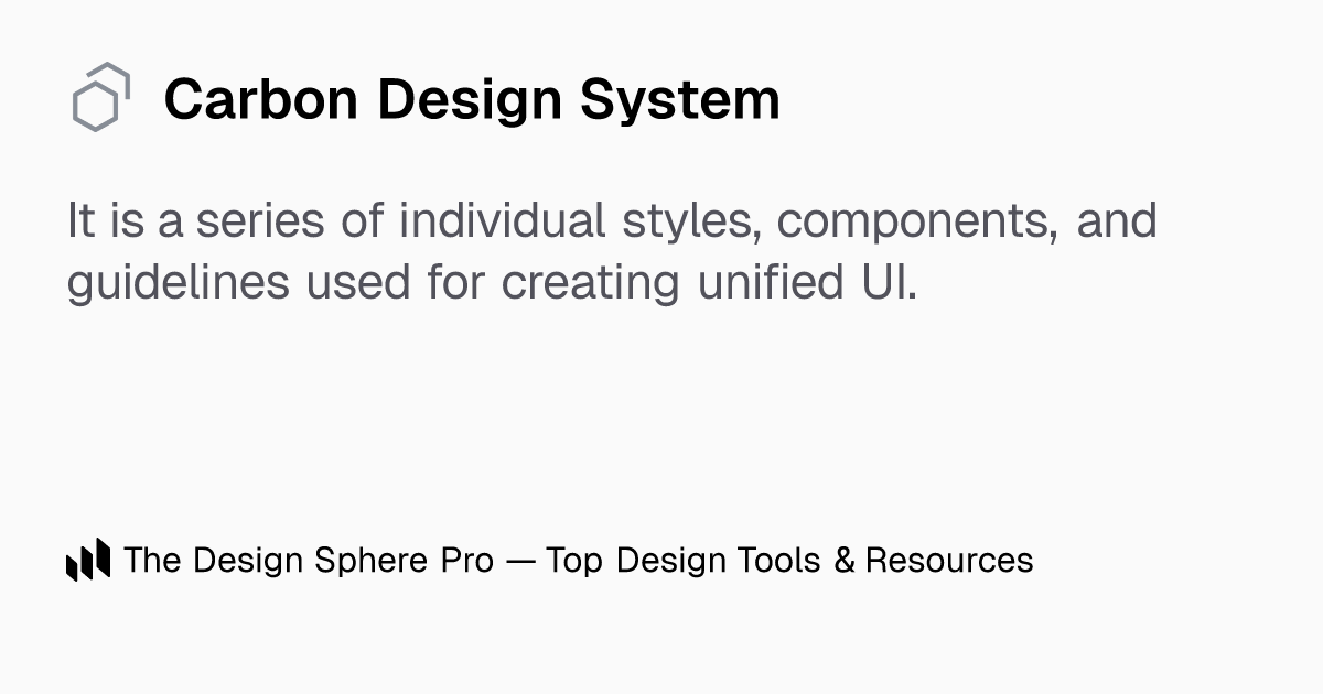 Carbon Design System: Design system for IBM web and product – The ...