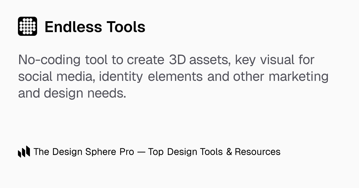 Endless Tools: Shortcut for Creating Bold Design – The Design Sphere Pro