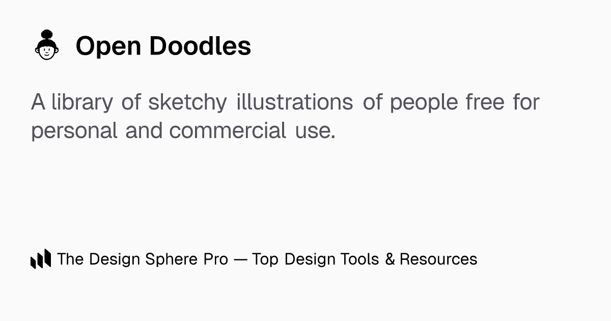 Open Doodles: Free sketchy illustrations – The Design Sphere Pro
