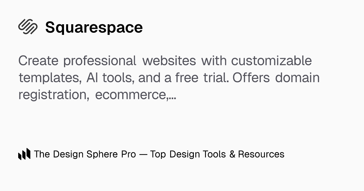 Squarespace: A website makes it real – The Design Sphere Pro